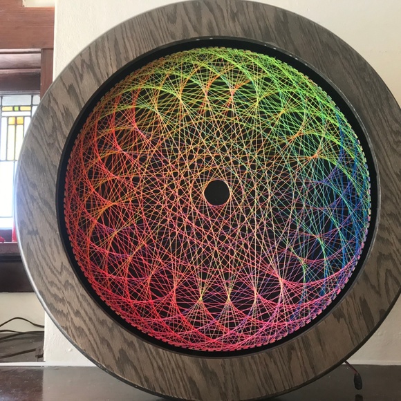 Residual Glow | Wall Decor | Gradient String Art W Uv Lights | Poshmark